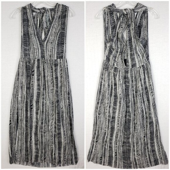 Raquel Allegra | Dresses | Raquel Allegra Shred Print Midi Dress Linen ...